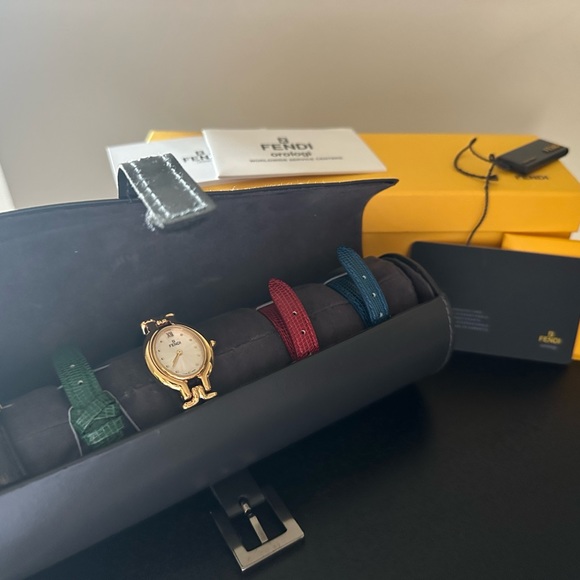 Fendi | Accessories | Fendi 6 In Interchangeable Watch In 18k Gold Authentic Piece Never Used ...